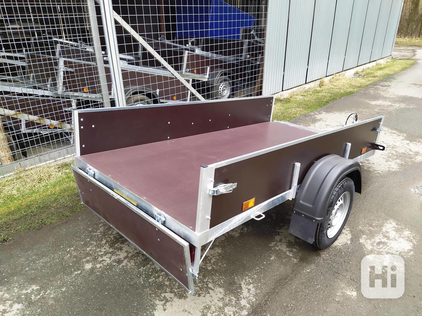 Privesny vozik preklizkovy PROFI 252x129x35cm obe cela - bazar ...