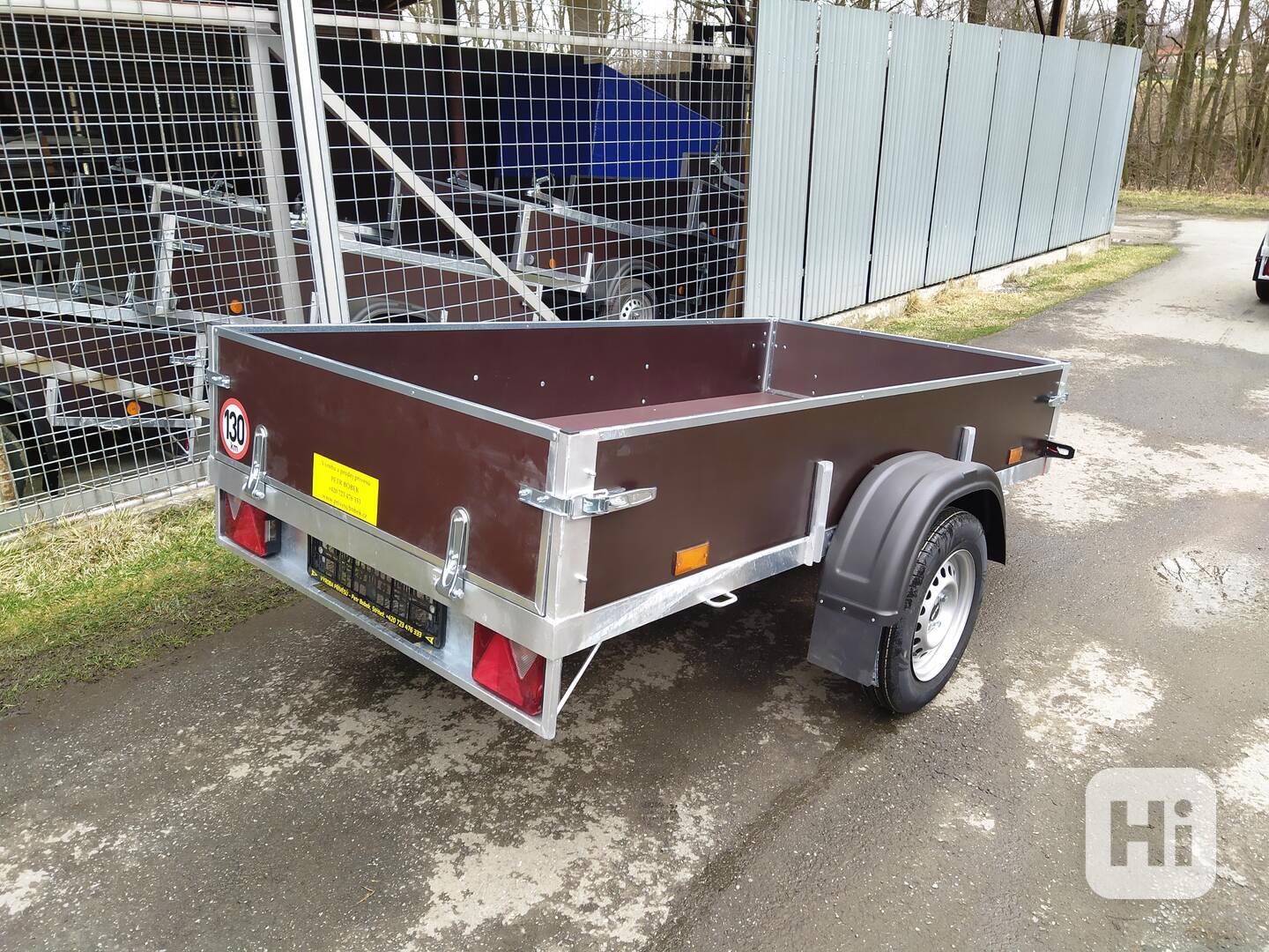 Privesny vozik preklizkovy PROFI 252x129x35cm obe cela - bazar ...