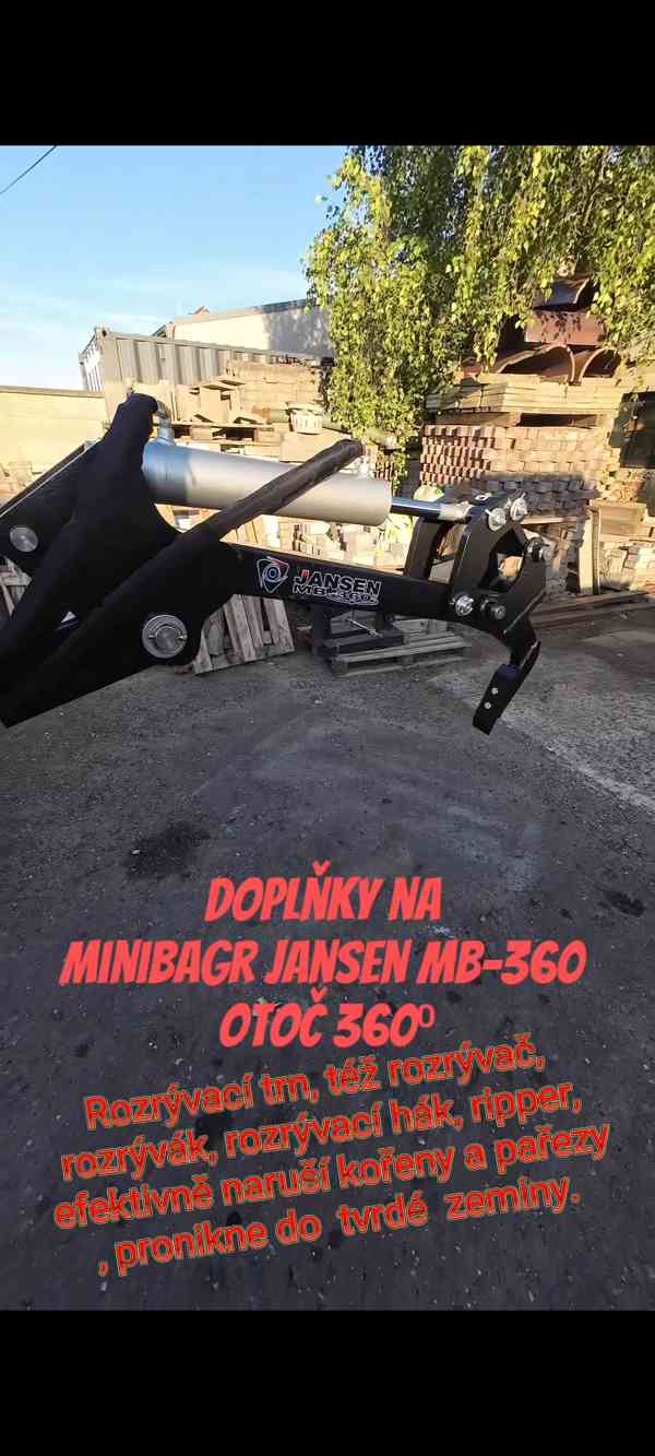 Minibagr Jansen MB-360° benzínový kráčející bagr - bazar - Hyperinzerce.cz