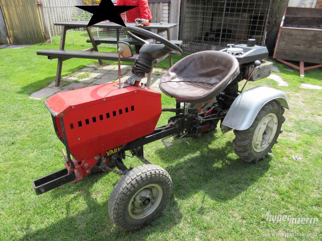 Malotraktor VARI QUATTRO + pluh a závaží - bazar - Hyperinzerce.cz