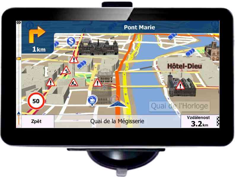 NOVÁ navigace GPS 7" pro KAMIONY - IGO Primo - Evropa - bazar ...