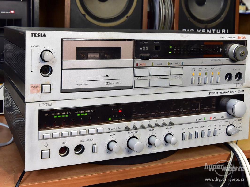 Tesla 820A receiver - Tesla SM 261 kazetový magnetofon - bazar ...