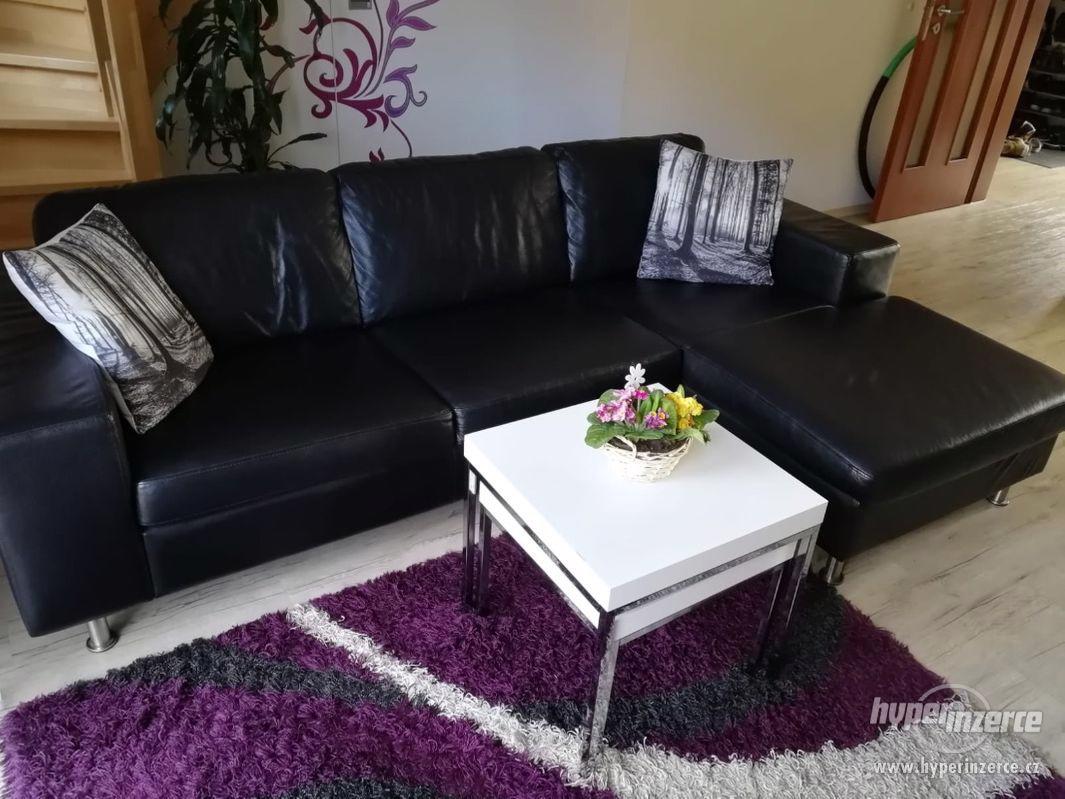 Luxusni kozena pohovka - sedacka - bazar - Hyperinzerce.cz
