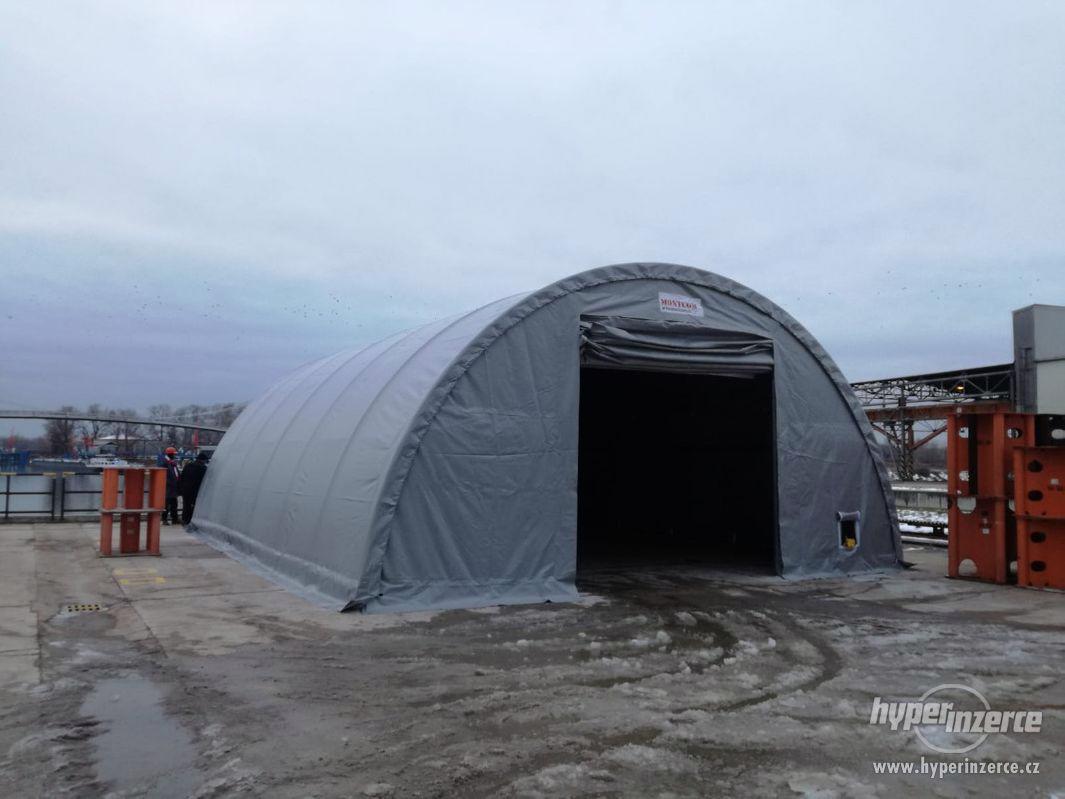 oblouková hala 12x9m (PVC 650g/m2) - bazar - Hyperinzerce.cz