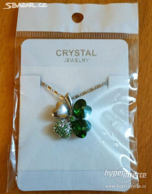 Přívěsek čtyřlístek s řetízkem - bazar - Hyperinzerce.cz