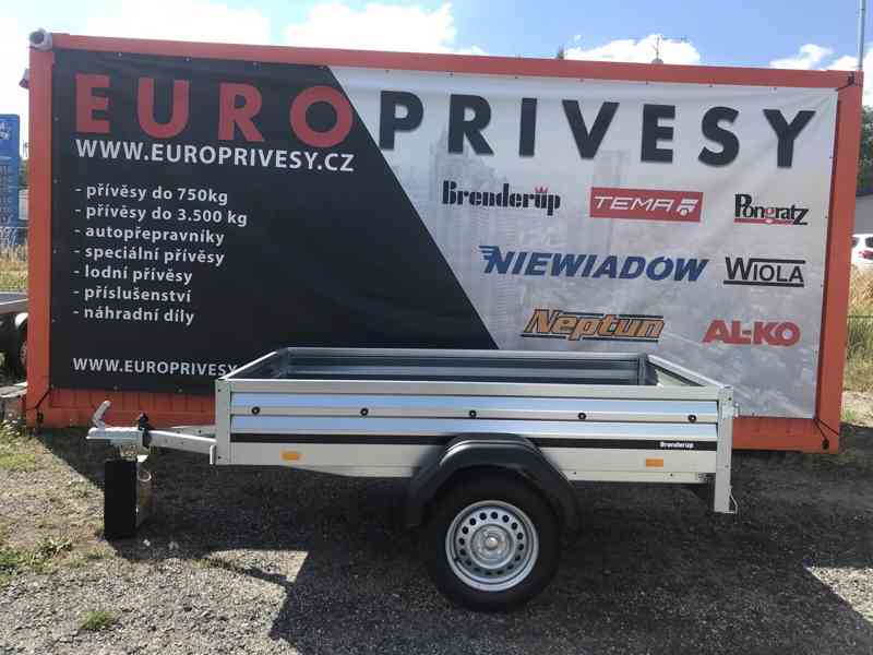 Přívěsný vozík 203x116x35cm 750 kg - bazar - Hyperinzerce.cz