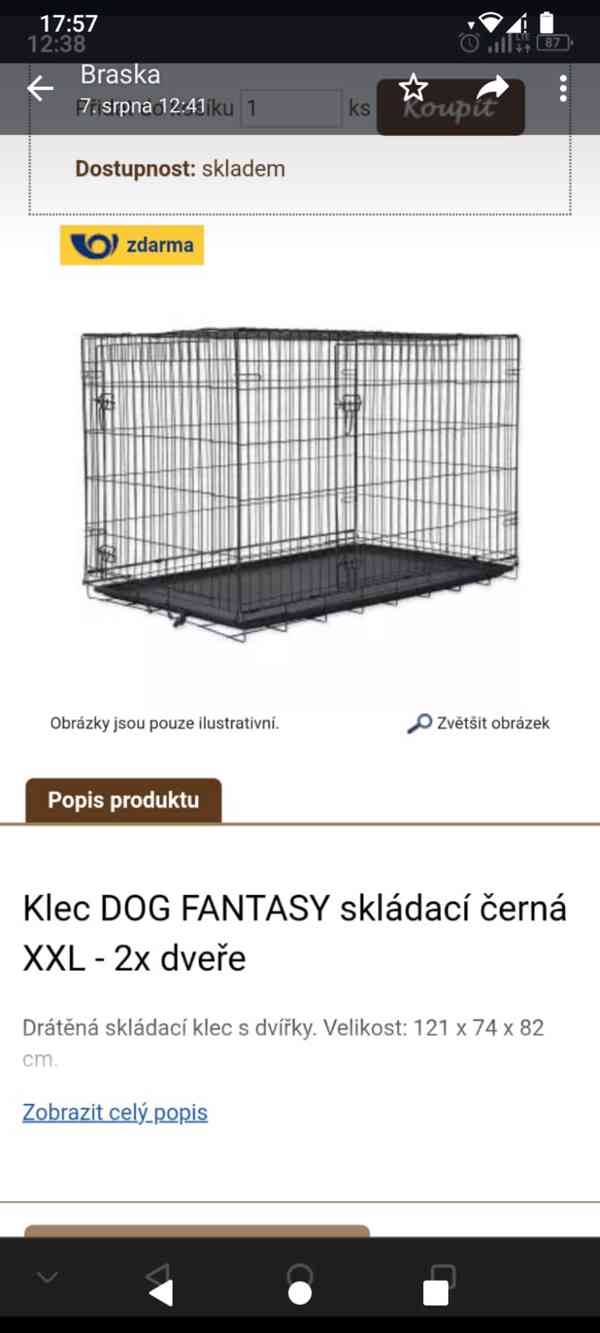 Klec na psy - bazar - Hyperinzerce.cz