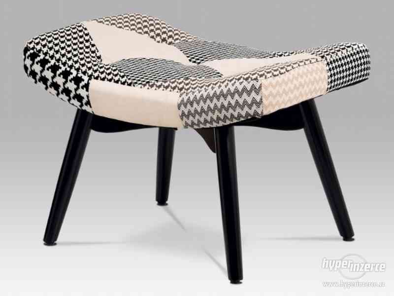 Designový taburet patchwork - bazar - Hyperinzerce.cz