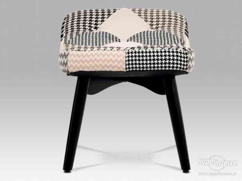 Designový taburet patchwork - bazar - Hyperinzerce.cz