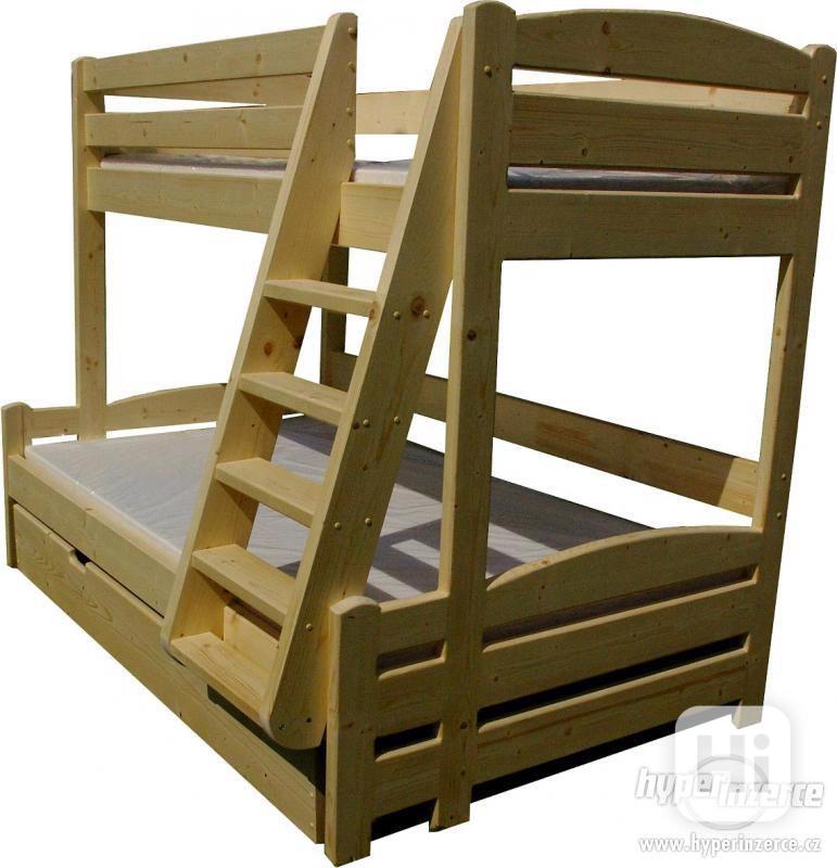 Masivní palanda 40mm s rozšíř. lůžkem,120,140 cm!. - bazar ...