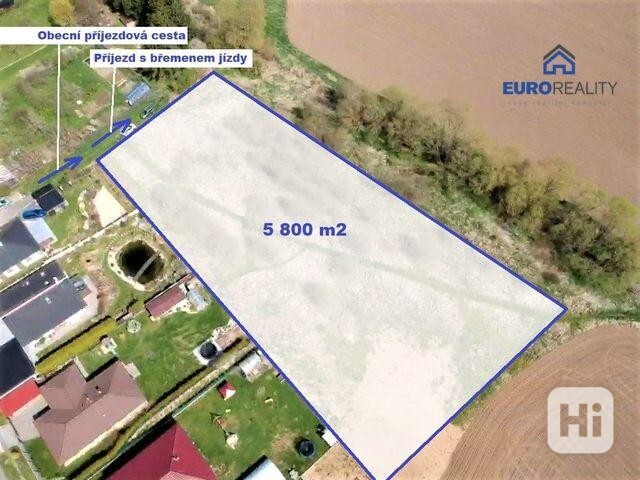 Prodej, stavební pozemek, 5800 m2, Planá u M. Lázní - bazar - Hyperinzerce.cz