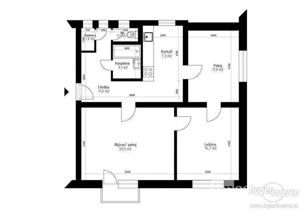 Prodej bytu 3+1 71 m2 Jiránkova, Pardubice Zelené Předměstí - bazar - Hyperinzerce.cz