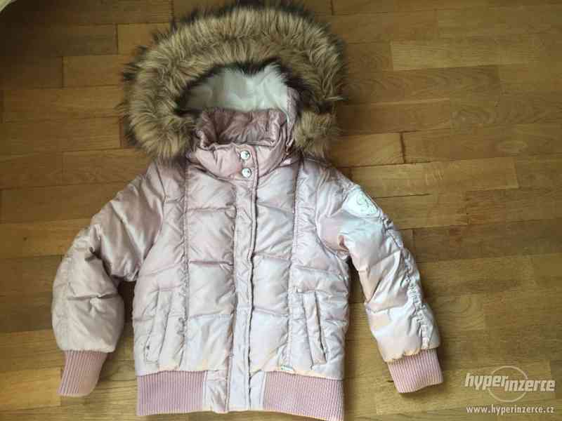 Nádherná kovově lesklá zimní bunda Geox vel. 5 - bazar - Hyperinzerce.cz