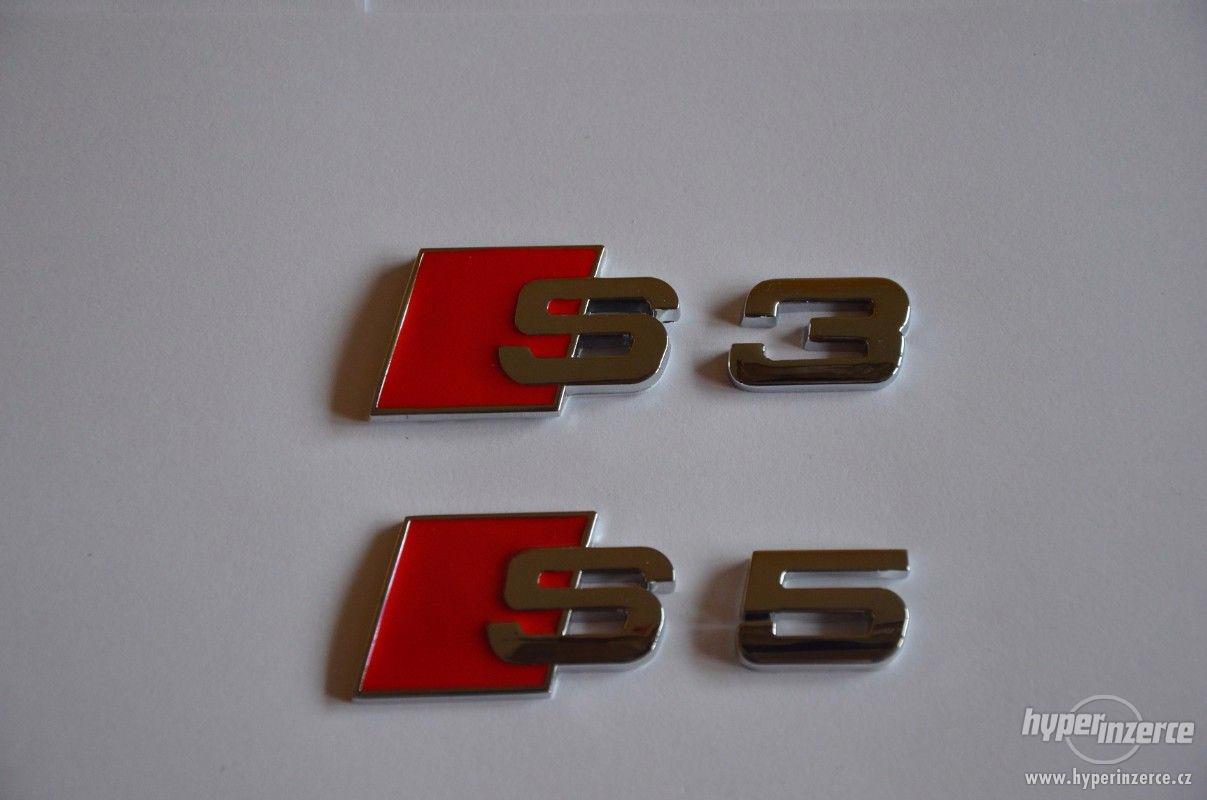 Nalepovací znaky Audi S line, S4, S8, BMW M,TDI - bazar - Hyperinzerce.cz