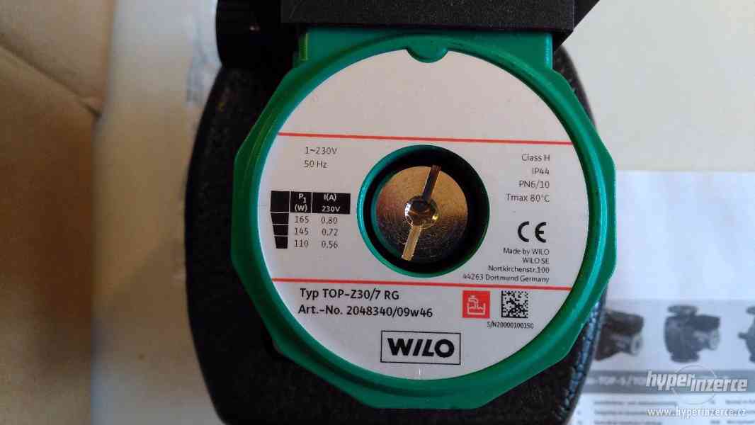 Nové čerpadlo pro TUV - WILO Ms / TOP-Z30 / 7RG / G2"/ 1F - bazar ...