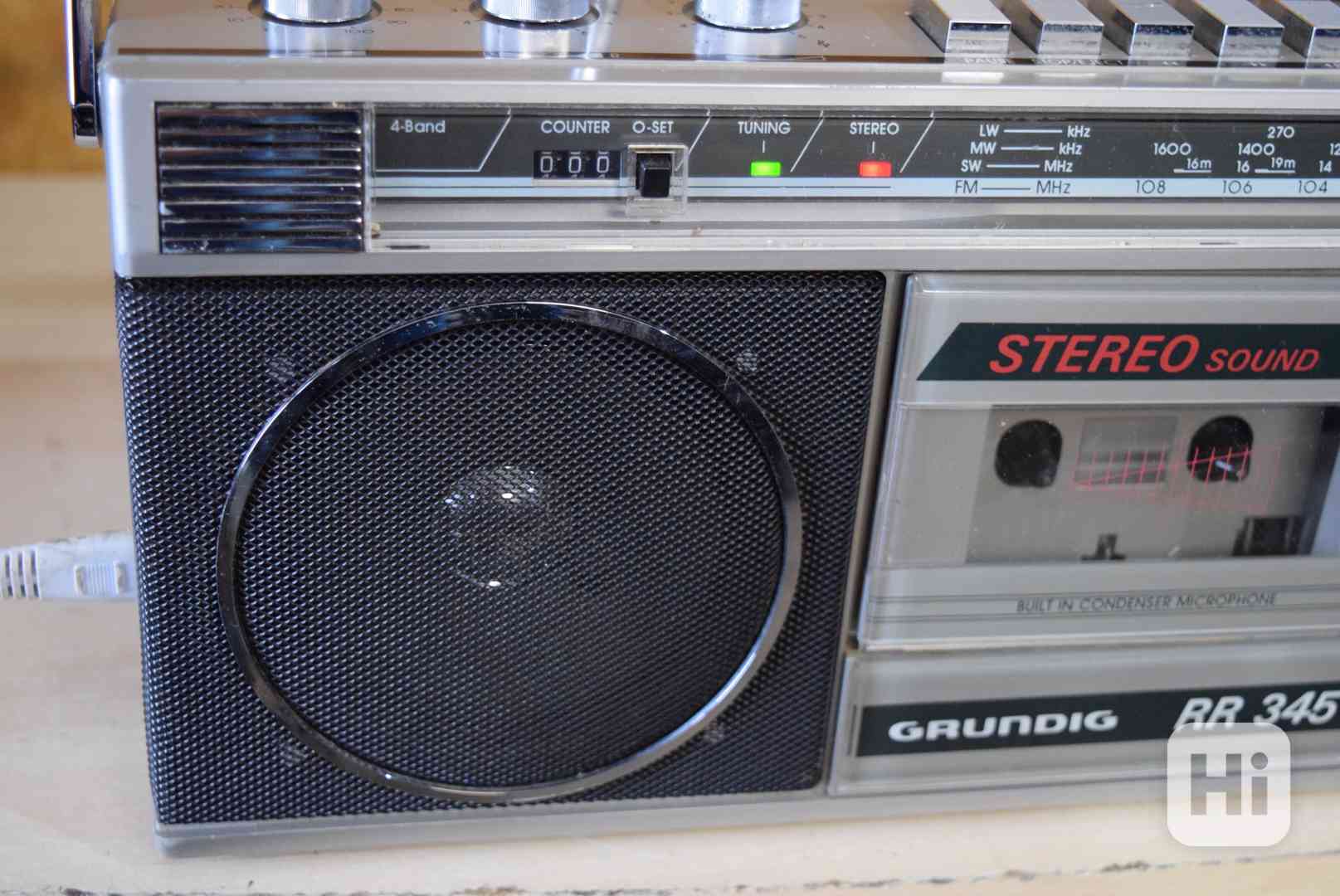 GRUNDIG RR 345 VINTAGE RÁDIO MAGNETOFON BOOMBOX !! - bazar - Hyperinzerce.cz