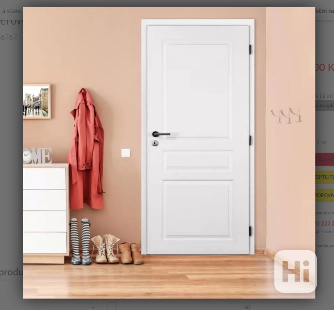 Interiérové dveře bílé, plné, levé výr. Doornite (CZ) Troja - bazar ...