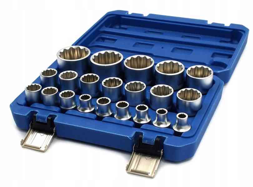 gola sada klíče hlavice ořechy 12 hran 8-36 mm 21ks - bazar ...