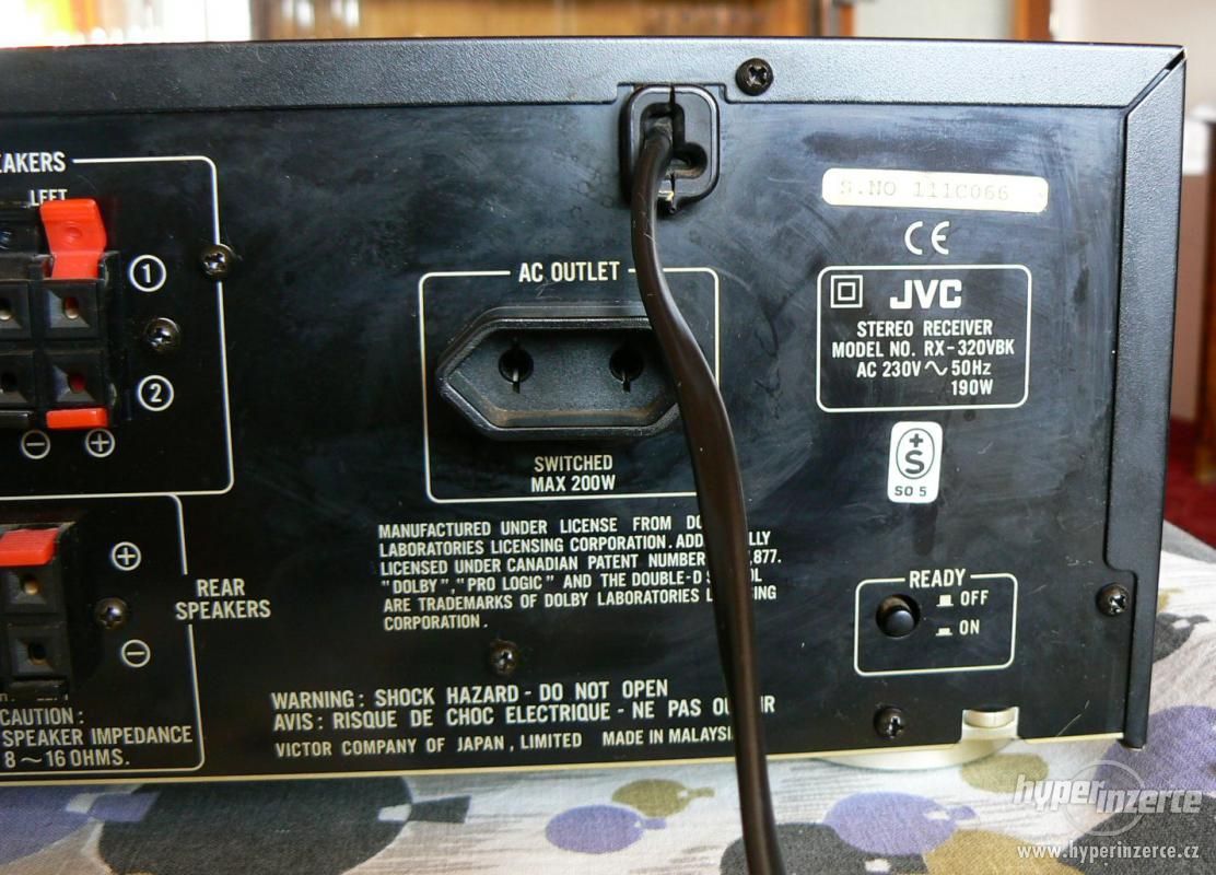 AV receiver JVC RX-320VBK (černý) - bazar - Hyperinzerce.cz