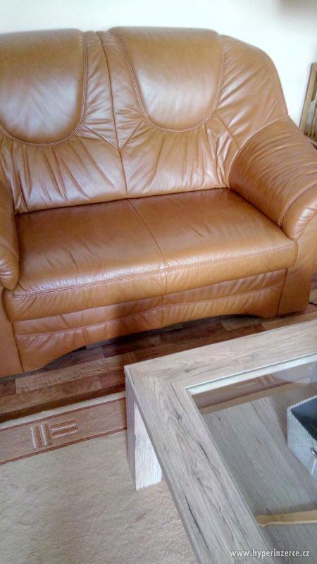 Kožená sedačka - bazar - Hyperinzerce.cz