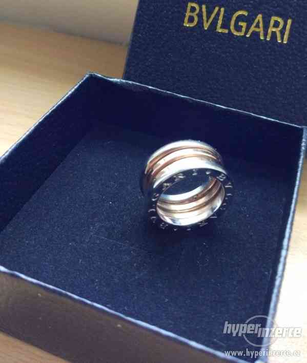 Prsten Bvlgari "matka" bílo-růžový - bazar - Hyperinzerce.cz