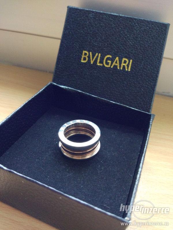 Prsten Bvlgari "matka" bílo-růžový - bazar - Hyperinzerce.cz