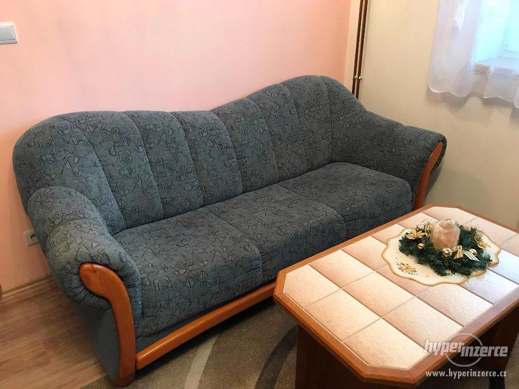 Modrá sedačka 3+2+1 - bazar - Hyperinzerce.cz