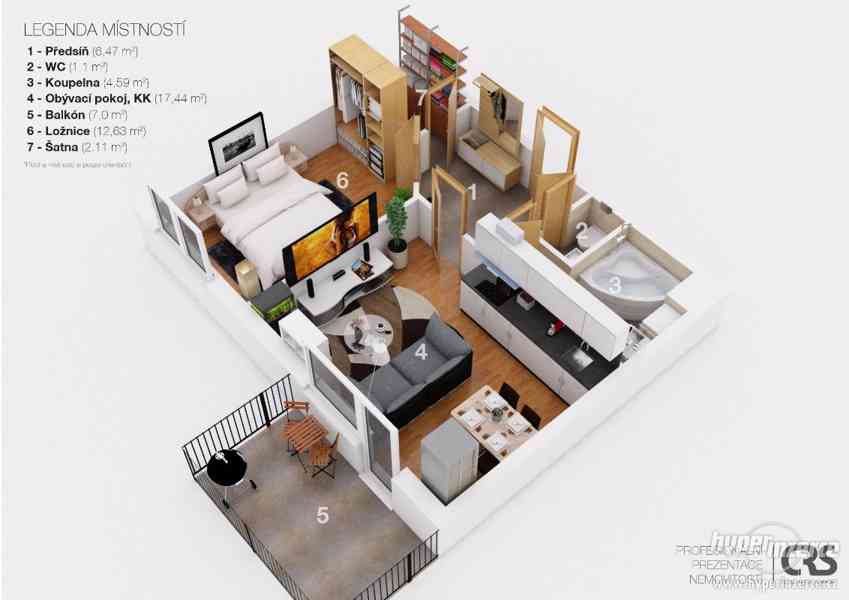 Prodej bytu 2+kk 52 m² Klecany - bazar - Hyperinzerce.cz