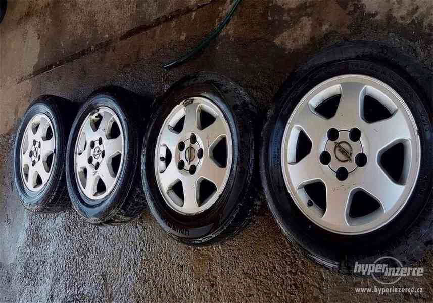 sada alu Opel gm s pneu 5x110 6jx15 et43 195/65 alu kola r1 - bazar - Hyperinzerce.cz