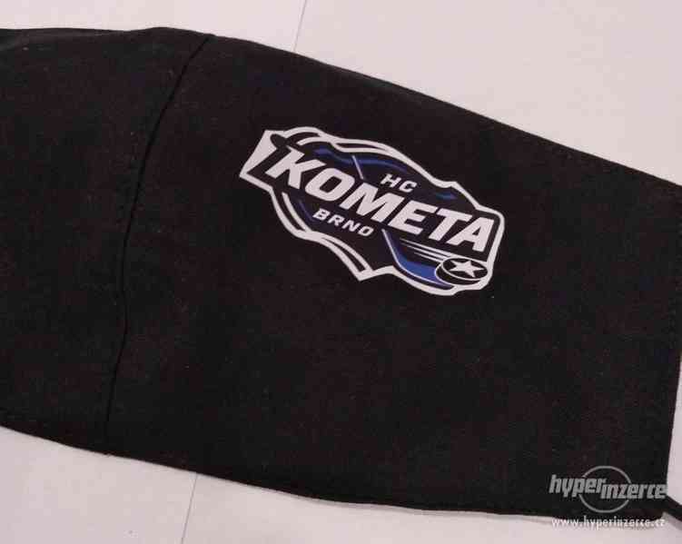 Rouška Kometa Brno černá - bazar - Hyperinzerce.cz