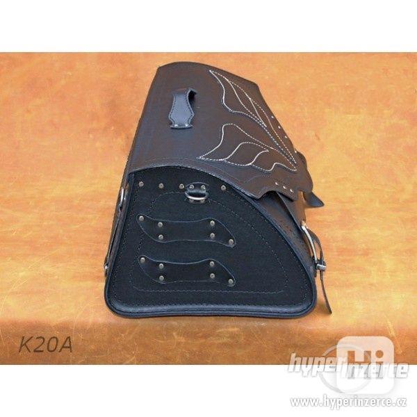 Kožený kufr - válec na chopper 52cm typ 20B,20C RSA - bazar ...