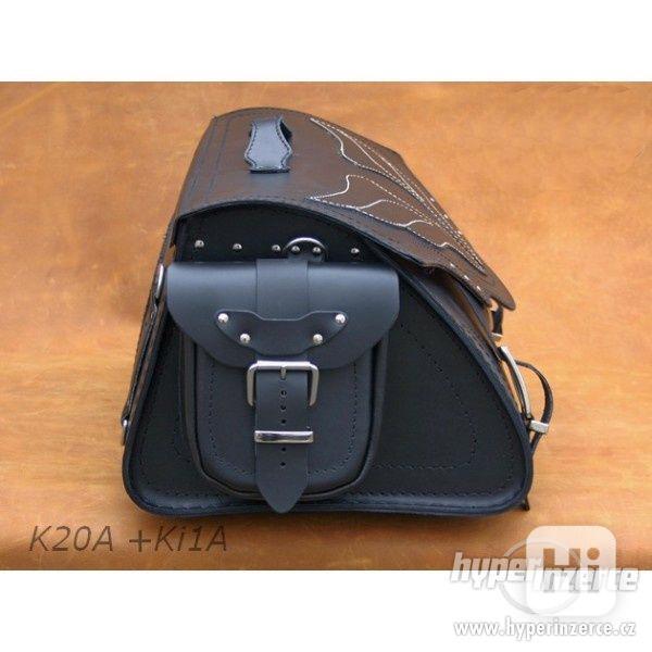 Kožený kufr - válec na chopper 52cm typ 20B,20C RSA - bazar ...