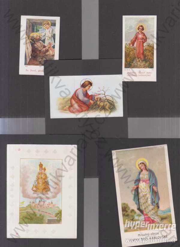 Svaté obrázky 145 x 100 mm, na kartonu, 10 ks - bazar - Hyperinzerce.cz