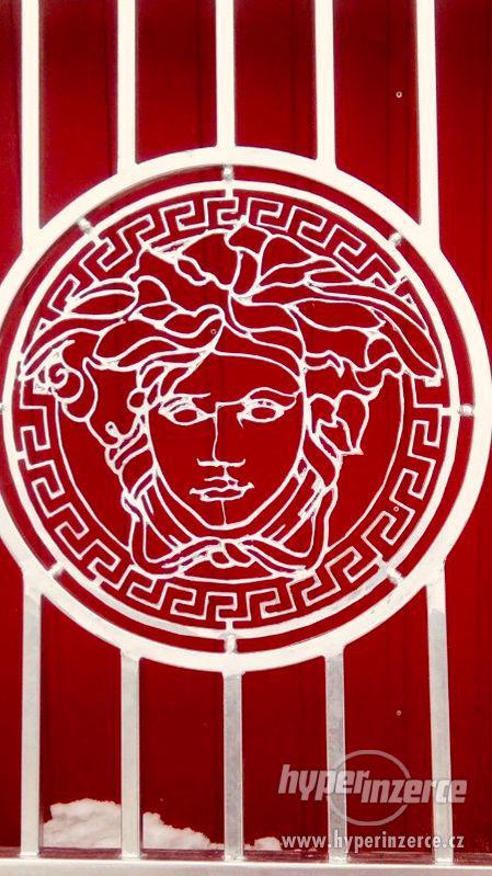 Dvoukřídlá brána se dvěma sloupy pro zabetonování,VERSACE - bazar ...