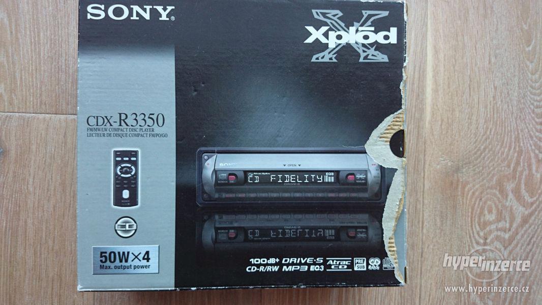 Ovládací panel, rádio Sony XPLOD CDX-R3350 - bazar - Hyperinzerce.cz