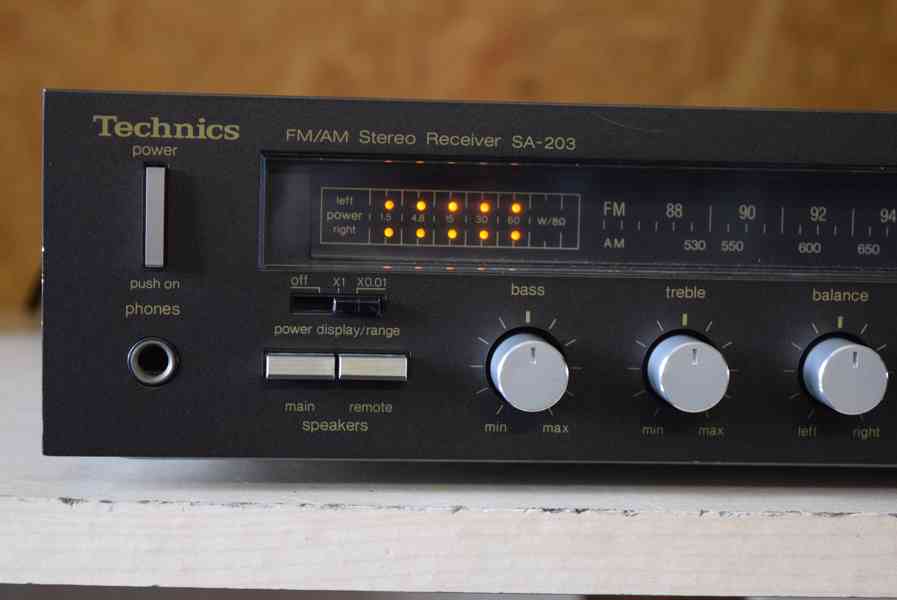 TECHNICS SA-203 VINTAGE STEREO RECEIVER !! - bazar - Hyperinzerce.cz