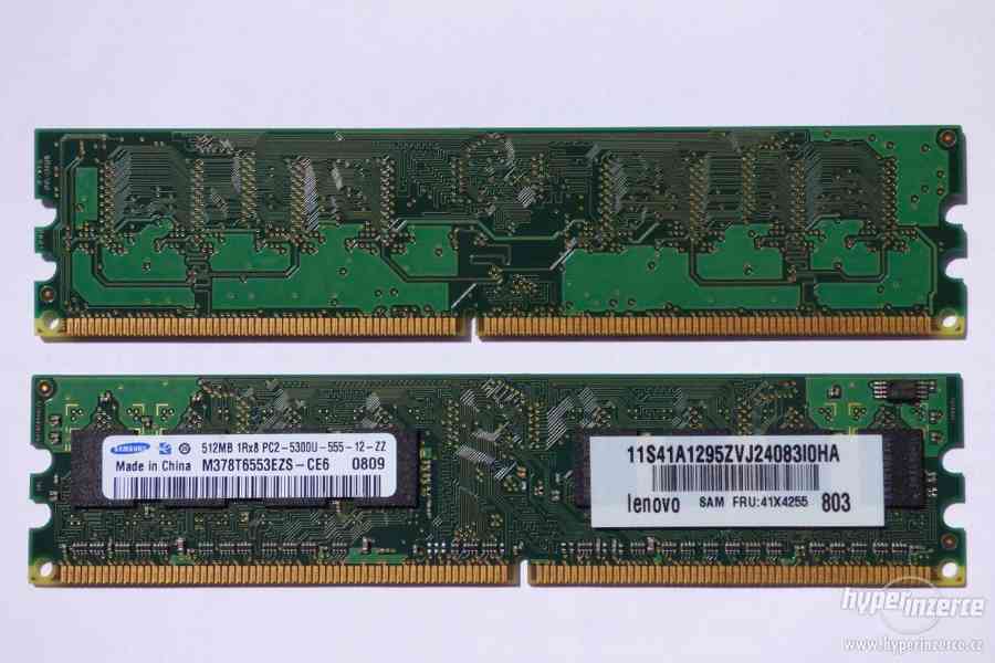 2x RAM, á 512 MB, 1Rx8 - bazar - Hyperinzerce.cz