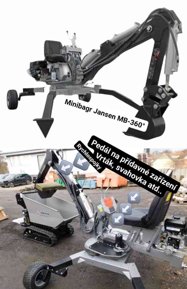 Minibagr Jansen MB-360° - bazar - Hyperinzerce.cz