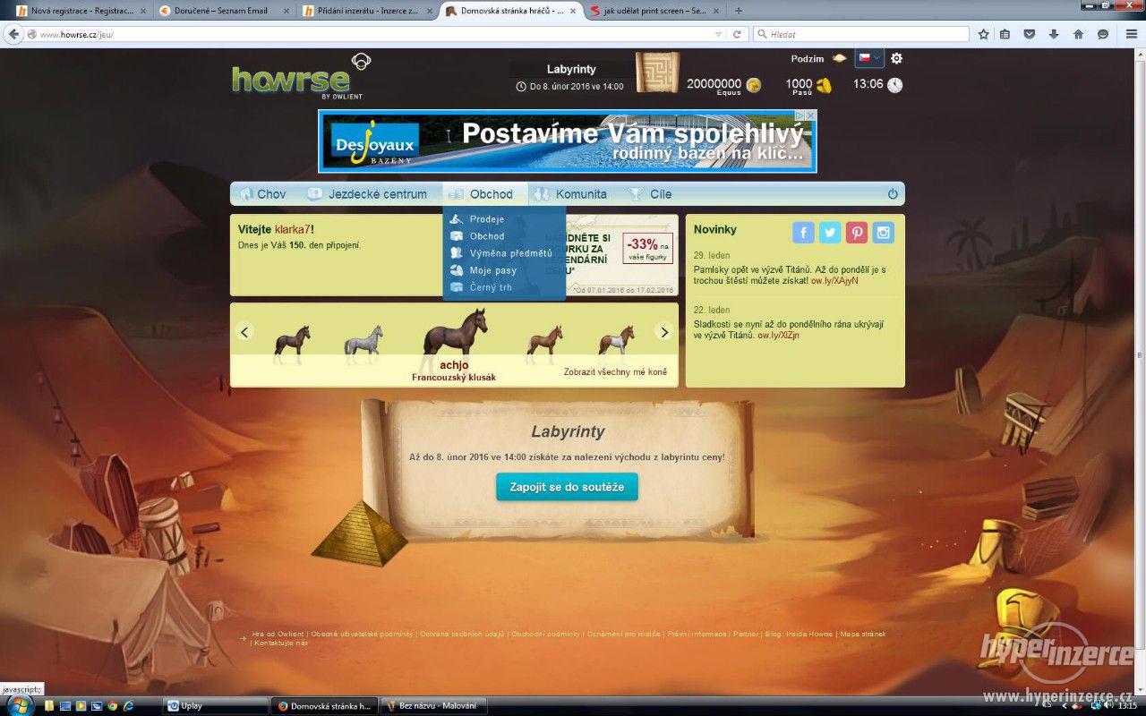 Howrse cheat !! - bazar - Hyperinzerce.cz