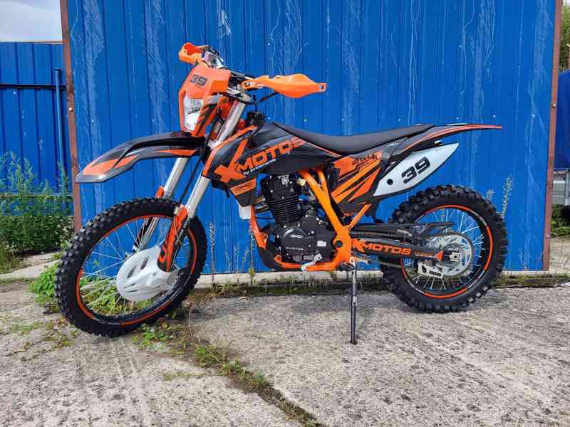 Pitbike XMOTOS XB39 PRO 250cc 4t 21/18" oranžový - bazar - Hyperinzerce.cz