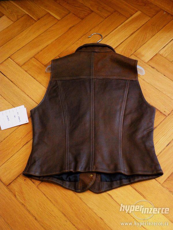 Dámská kožená vesta - bazar - Hyperinzerce.cz