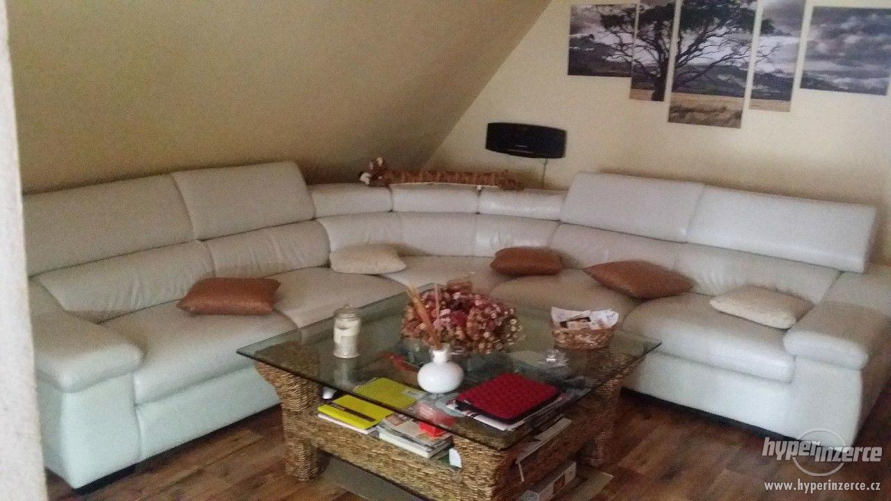 Moderni kožená sedačka - bazar - Hyperinzerce.cz