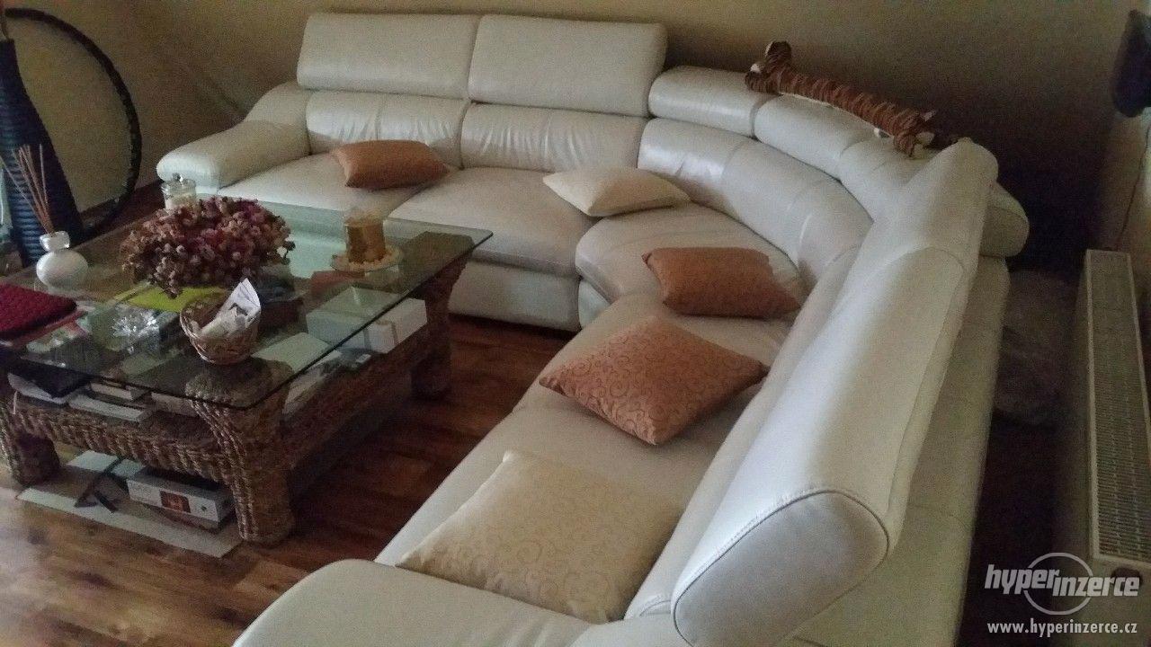 Moderni kožená sedačka - bazar - Hyperinzerce.cz