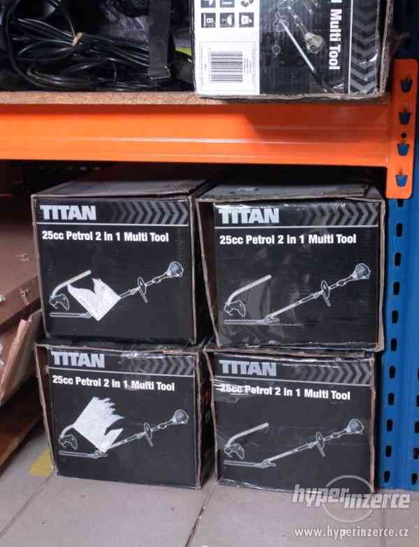 4x TITAN - Benzínová STRUNOVÁ SEKAČKA KOSA / KŘOVINOŘEZ 2v1 - bazar ...