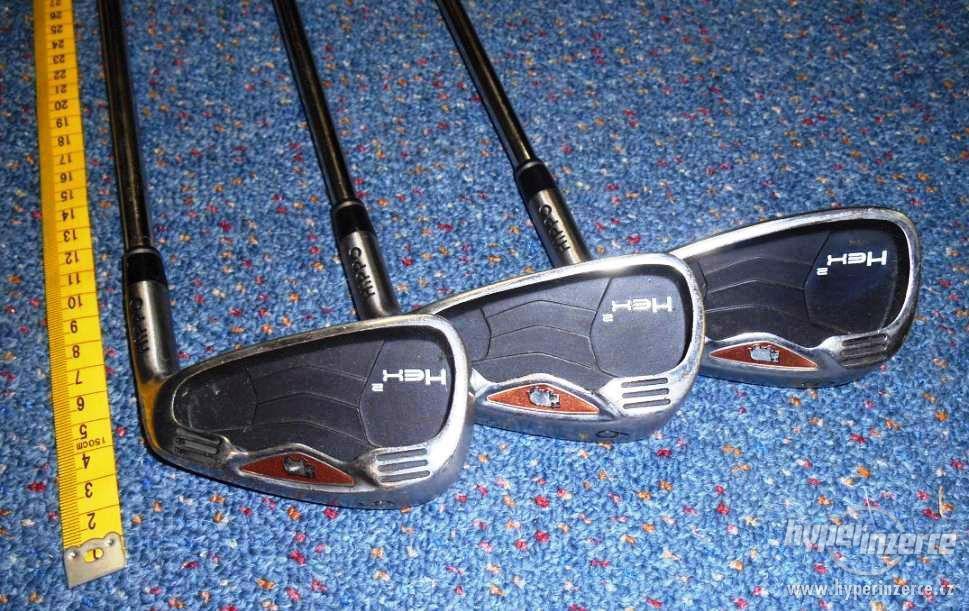 Golfové hole Hippo Hex² 8, 9, S – (3 kusy) - bazar - Hyperinzerce.cz