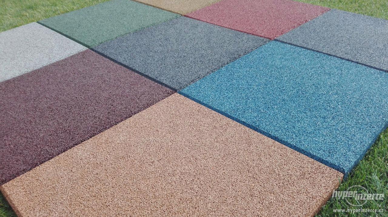 Gumová dlažba na terasy ,balkóny , dětská hřiště ,do garáže. - bazar ...