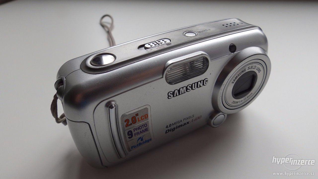 Samsung Digimax A400 + SD karta, pouzdro - bazar - Hyperinzerce.cz