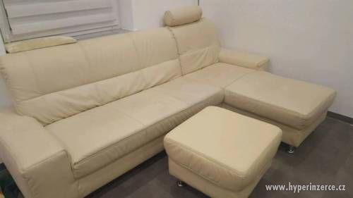 Prodám koženou rohovou sedačku - bazar - Hyperinzerce.cz