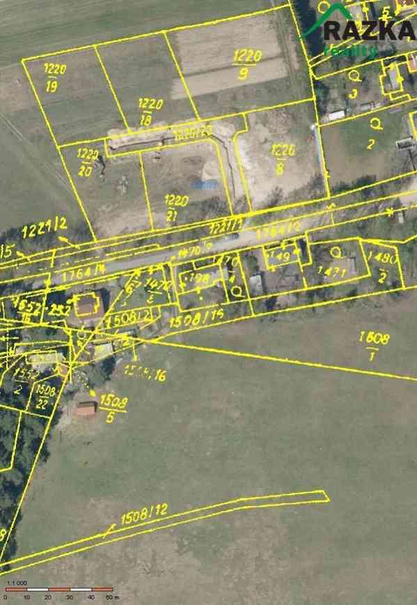 Zasíťovaný stavební pozemek 1364m2 v obci Studánka - bazar - Hyperinzerce.cz