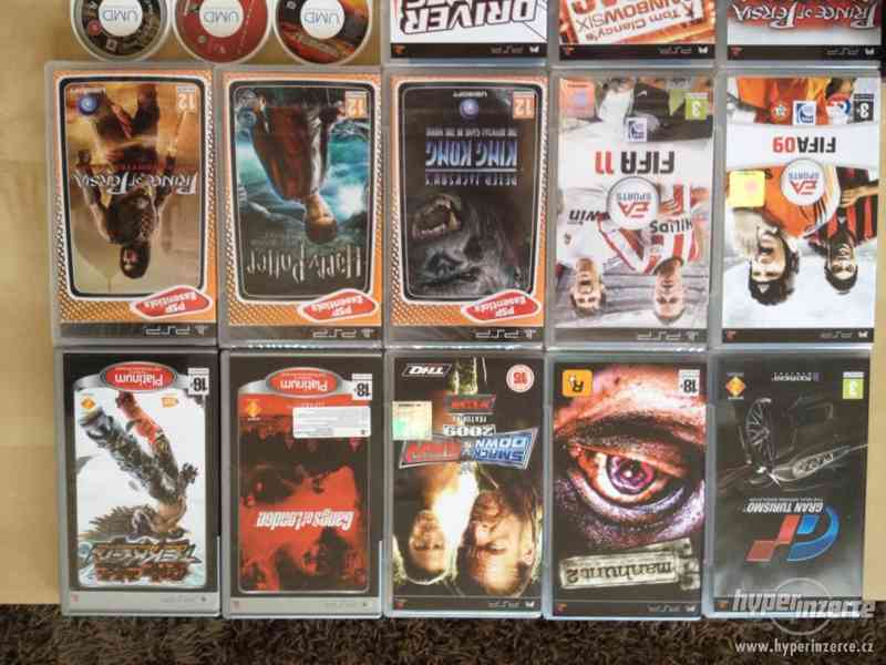 Prodám originál hry na PSP + 2 filmy (pouze komplet) - bazar ...